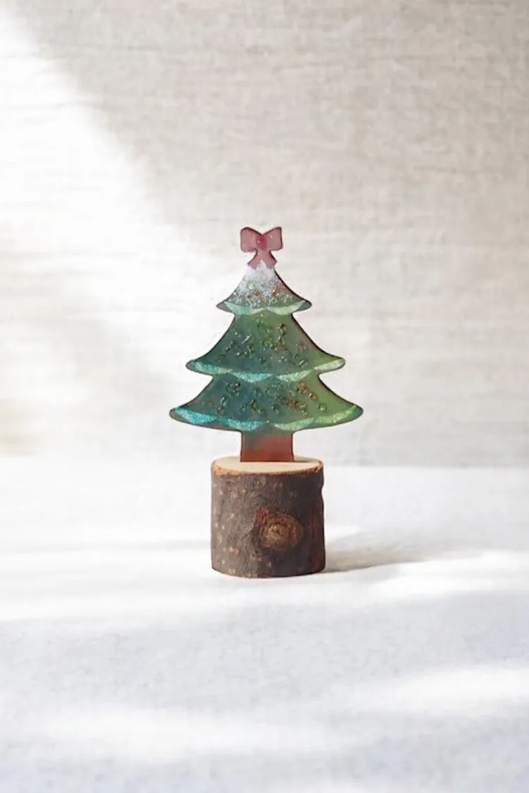銀彩聖誕小樹 │ 琺瑯工藝擺件 - Aliko Chen Jewelry & Design