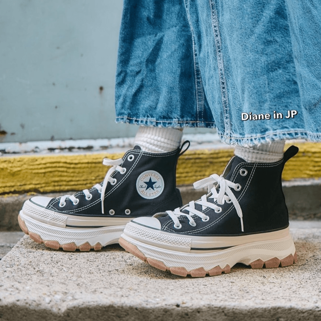 日本限定 Converse trekwave react 2.0 焦糖鋸齒厚底鞋 - Diane in Japan