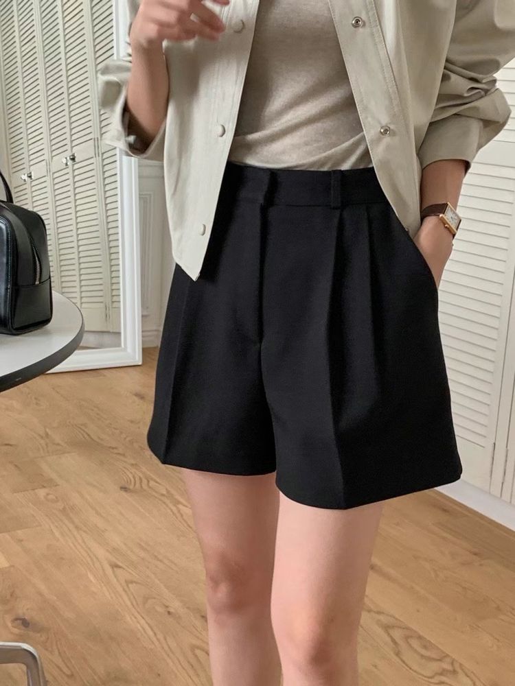 俐落打摺短西褲 - ginkgo.kr