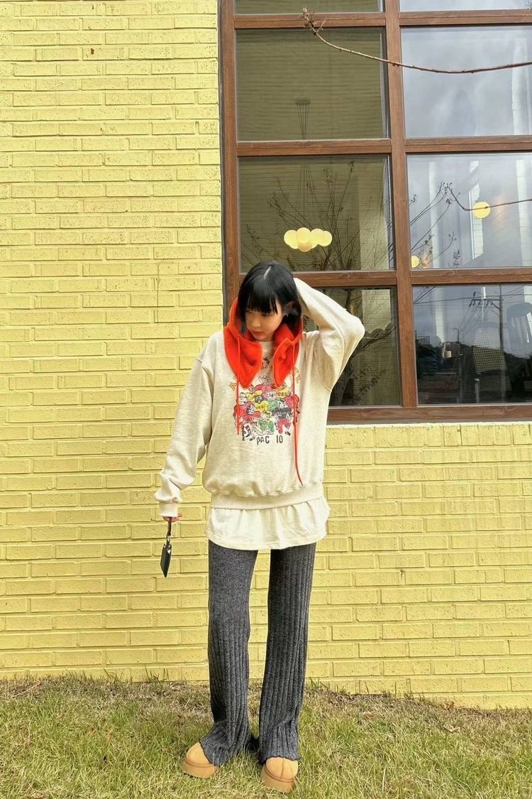 DC112經典美式仿舊斑駁大學T - lavida官網-韓國連線代購