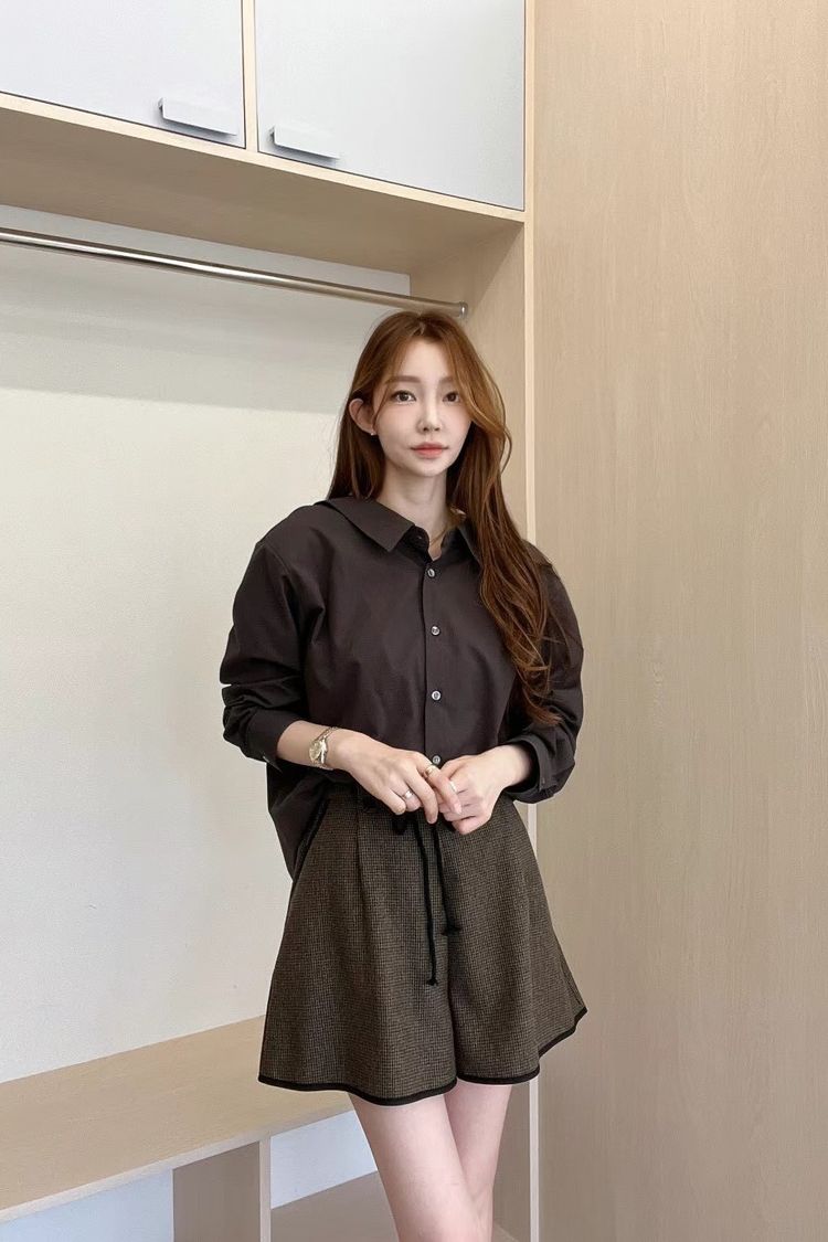 SL067不可思議兩件式拼接式潮流襯衫(襯衫分色) - lavida官網-韓國連線代購