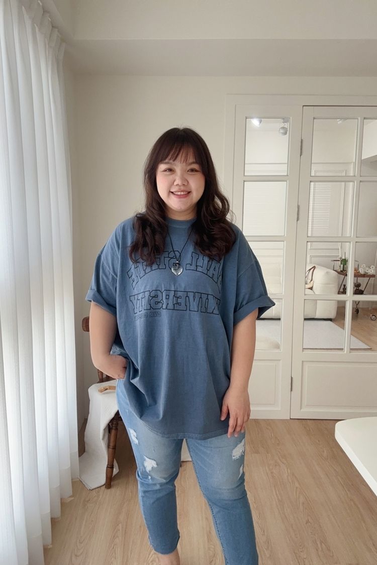 2407029割破微窄管9分褲 - mooneyes